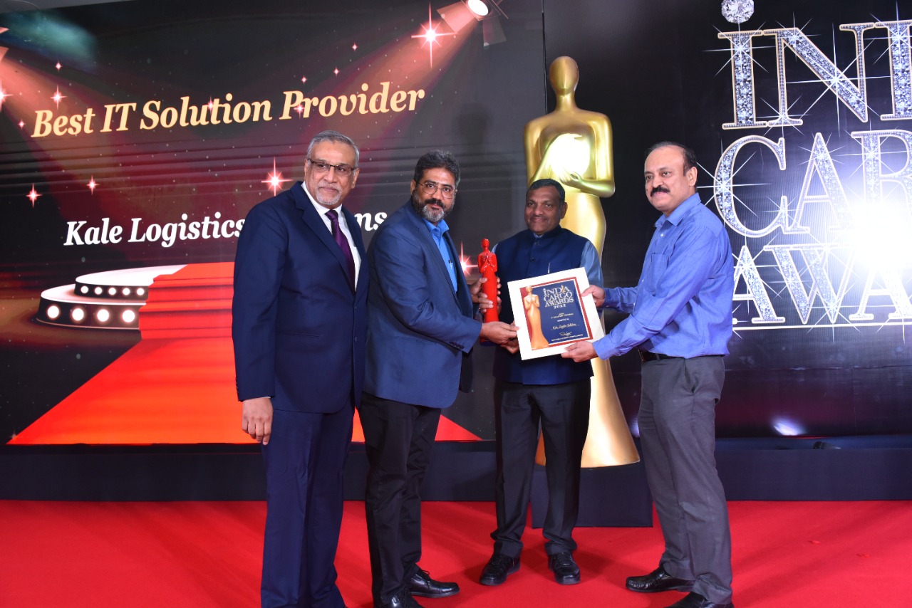 KALE LOGISTICS SOLUTIONS WINS BEST IT SOLUTION PROVIDER AT INDIA CARGO AWARDS 2022